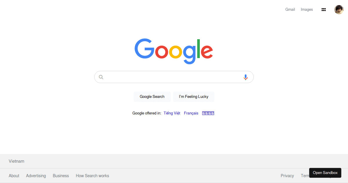 Google - Codesandbox