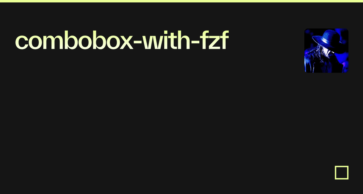 combobox-with-fzf - Codesandbox