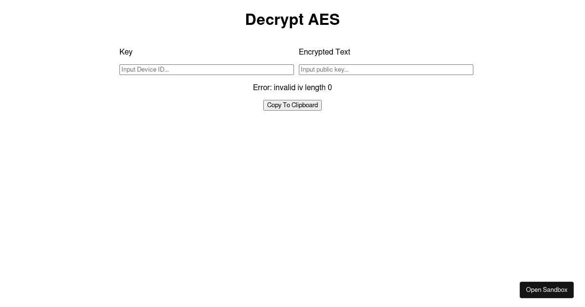 isimple-decrypt-aes - Codesandbox