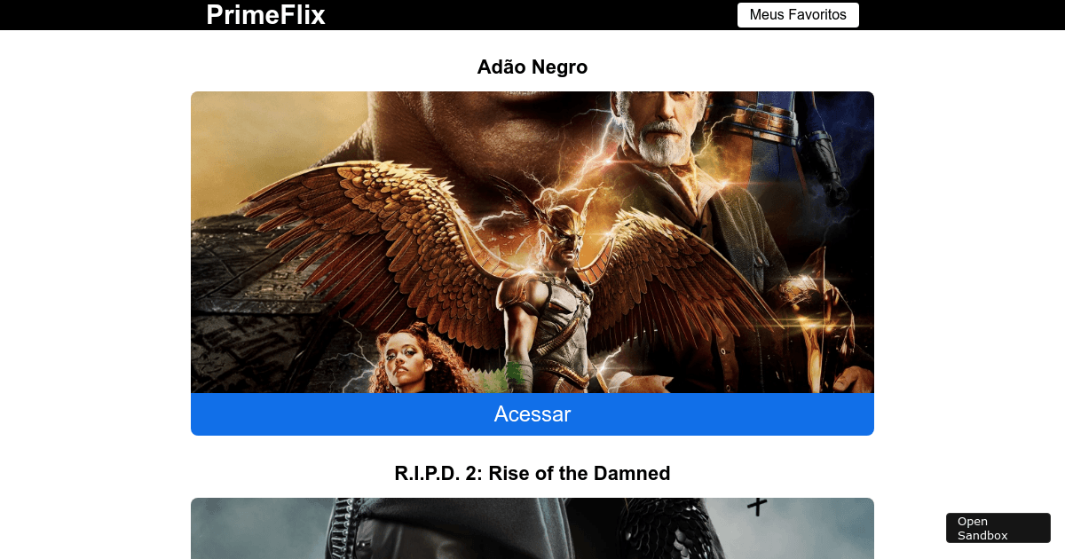 primeflix - Codesandbox