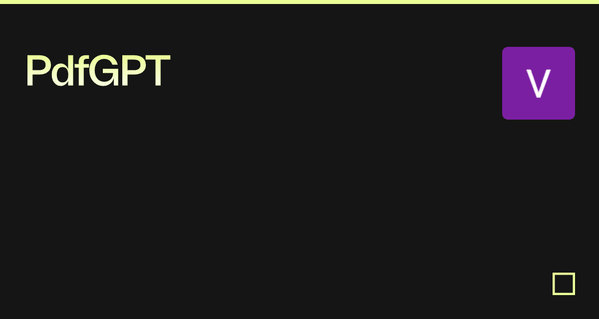 PdfGPT - Codesandbox