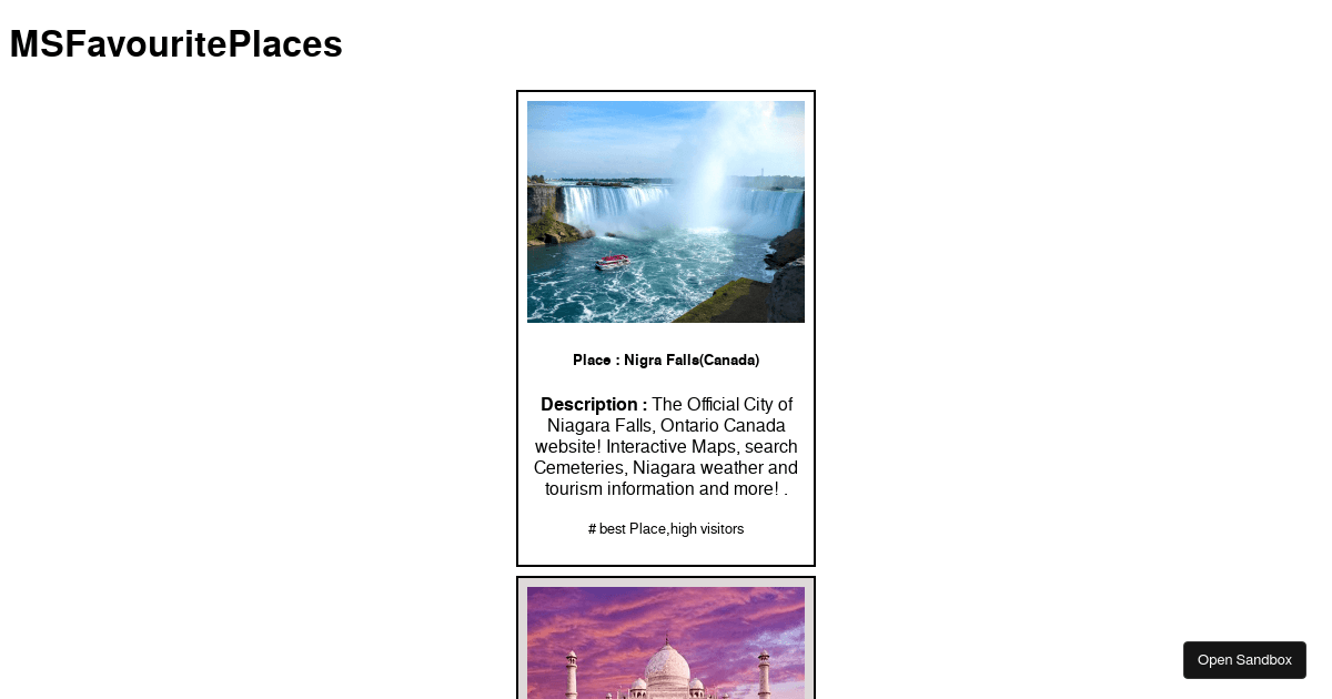 msfavourite-places - Codesandbox