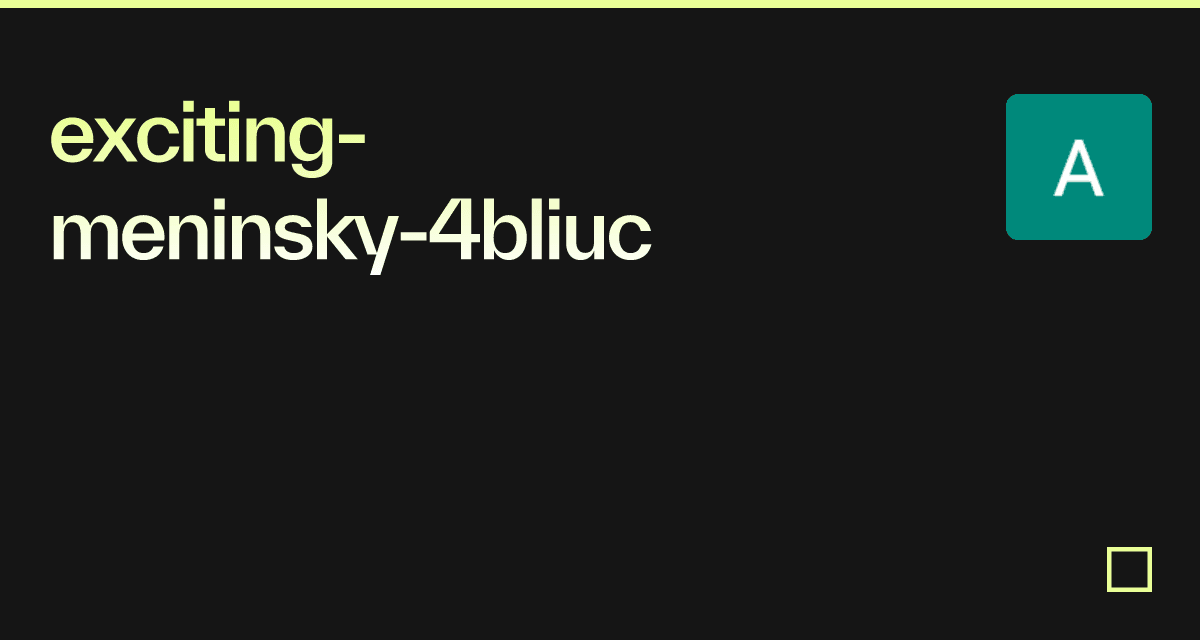 exciting-meninsky-4bliuc - Codesandbox