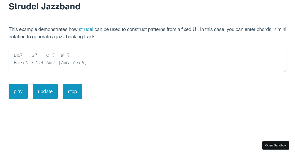 strudel-jazzband - Codesandbox