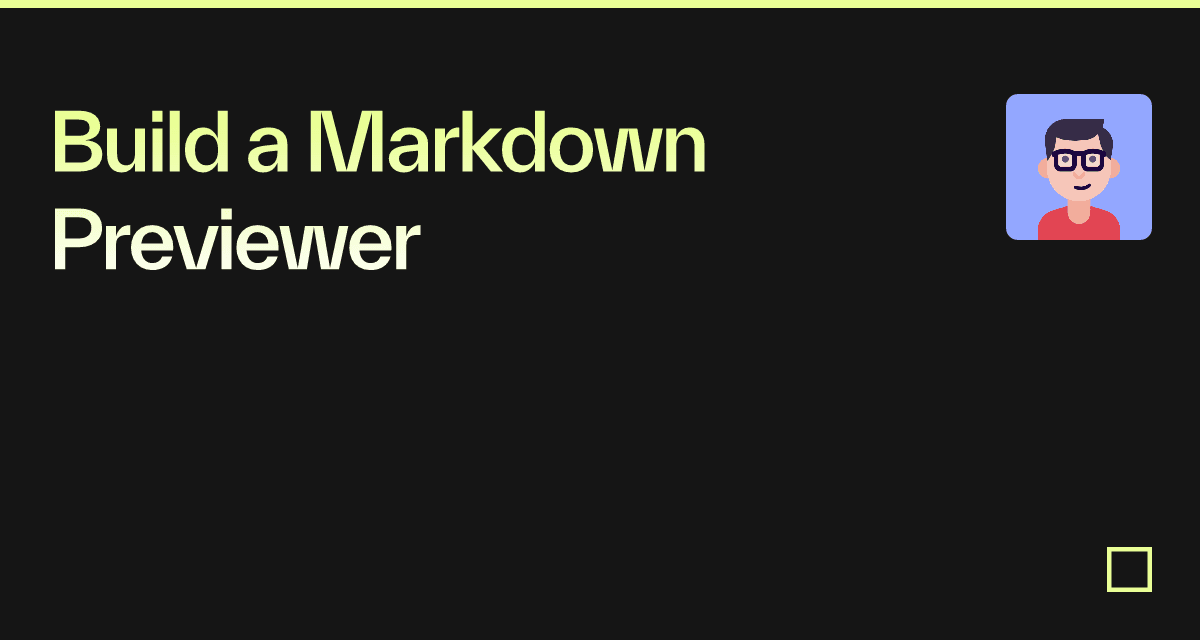 Build a Markdown Previewer - Codesandbox