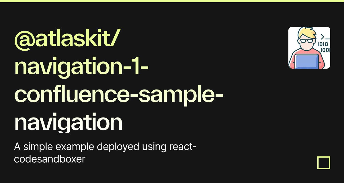 @atlaskit/navigation-1-confluence-sample-navigation - Codesandbox