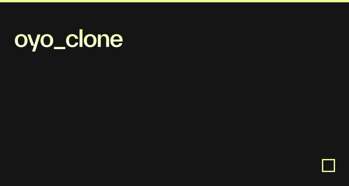 oyo_clone - Codesandbox