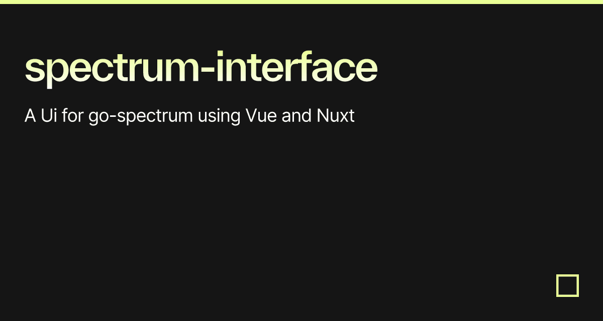 spectrum-interface - Codesandbox
