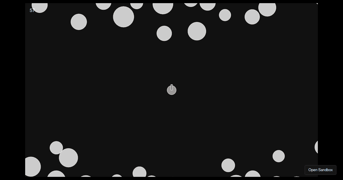 Asteroids Game Codesandbox