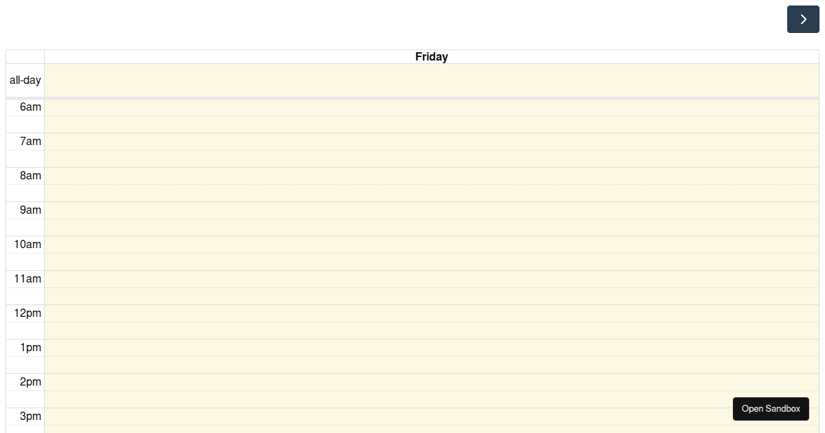 FullCalendar React - Codesandbox