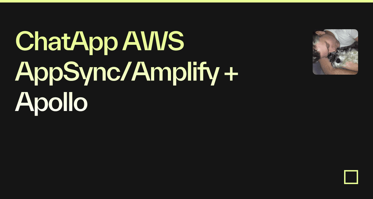 ChatApp AWS AppSync/Amplify + Apollo - Codesandbox