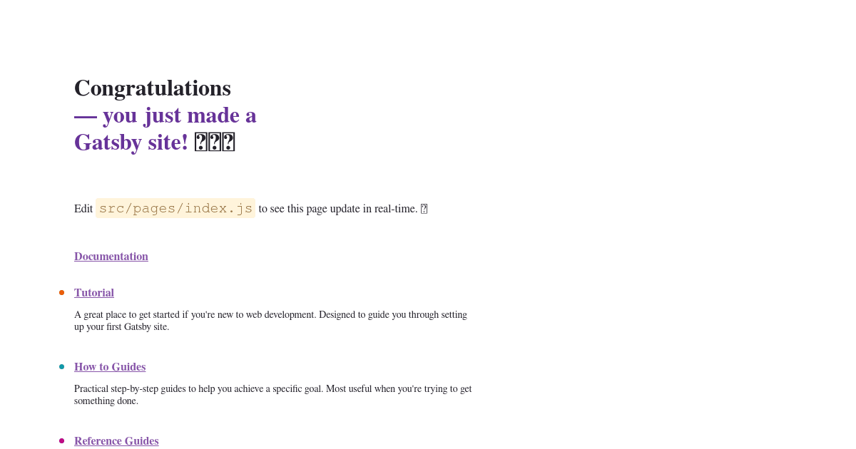 Gatsby - Codesandbox