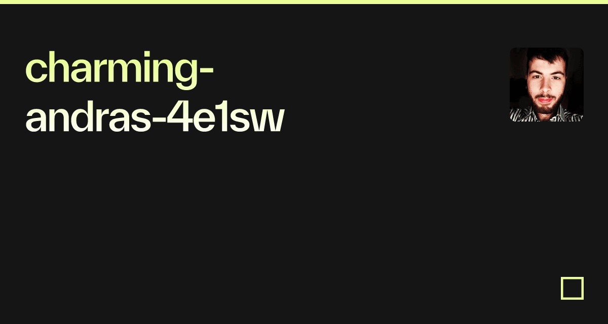charming-andras-4e1sw - Codesandbox