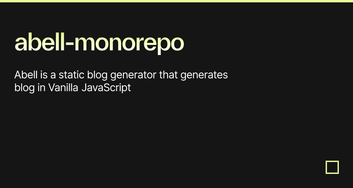 abell-monorepo - Codesandbox