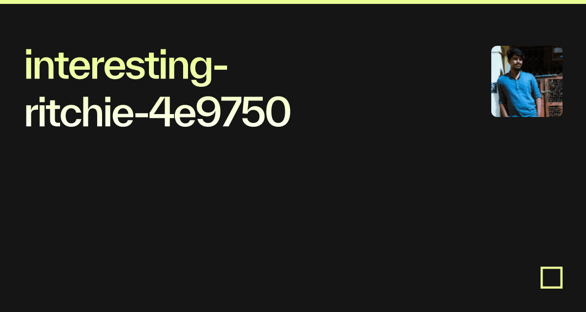 interesting-ritchie-4e9750 - Codesandbox