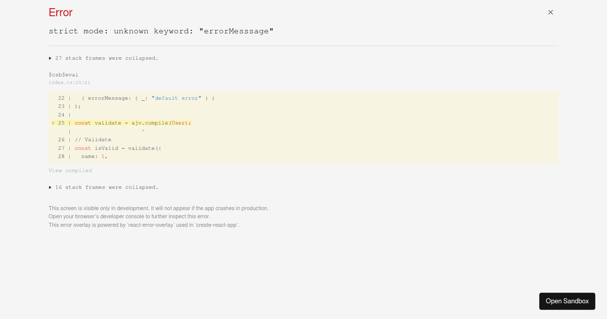 Typebox Validation With Error Messages Forked Codesandbox