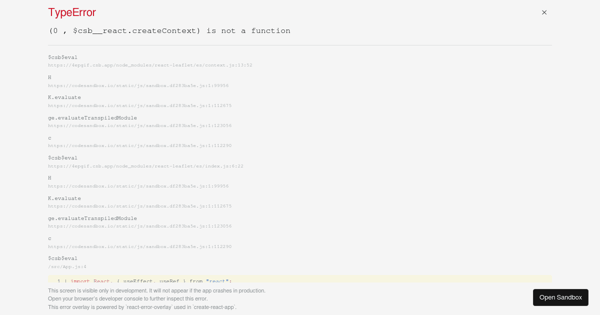 Using React Leaflet Editable With React Leaflet 280 Forked Codesandbox