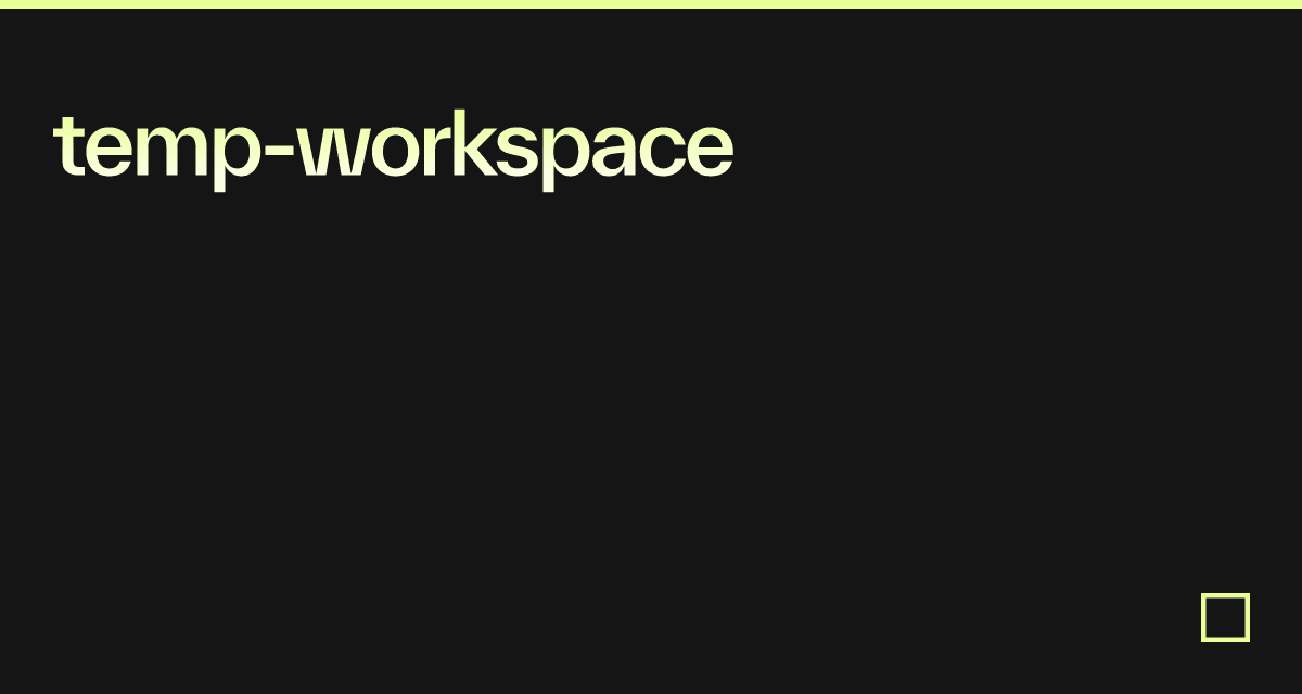 temp-workspace - Codesandbox