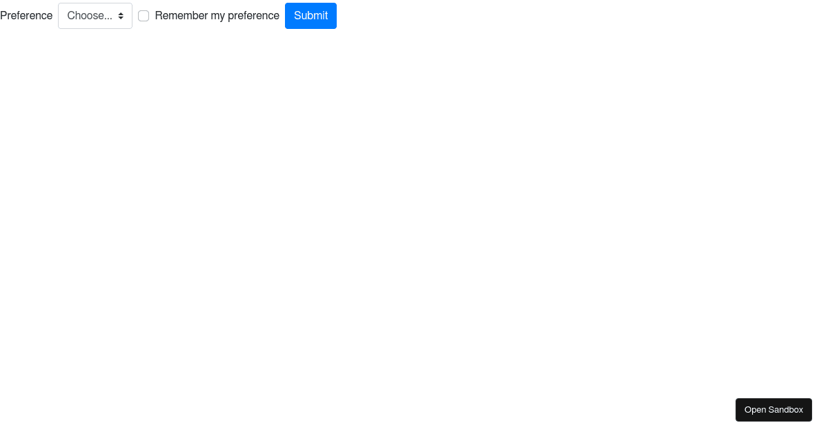 Bootstrap 4 Inline Form Example - Codesandbox