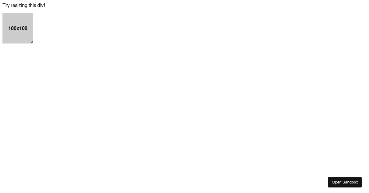 Use Resize Observer Basic Usage Forked Codesandbox