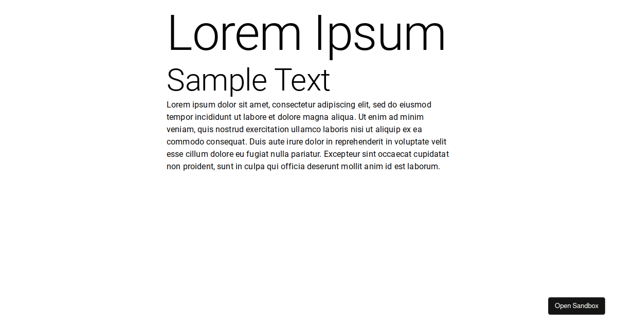 Material UI (TypeScript) - Codesandbox