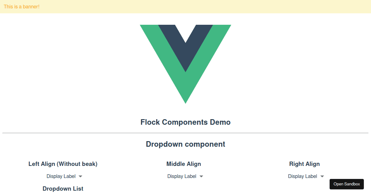 How to use VueJS Components - Codesandbox