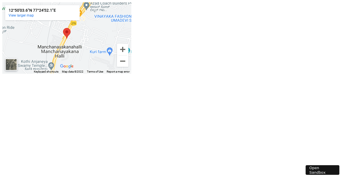 Google Map API (forked) - Codesandbox