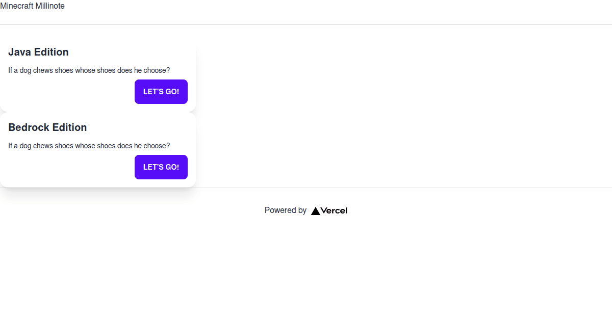 tamagoez/minecraft-wikinote - Codesandbox
