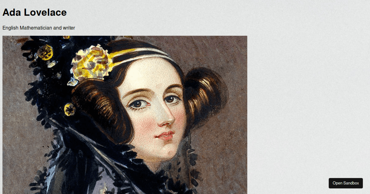Ada_Lovelace - Codesandbox