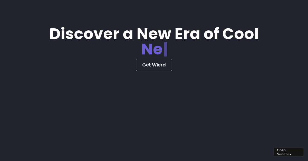 sonder - Codesandbox