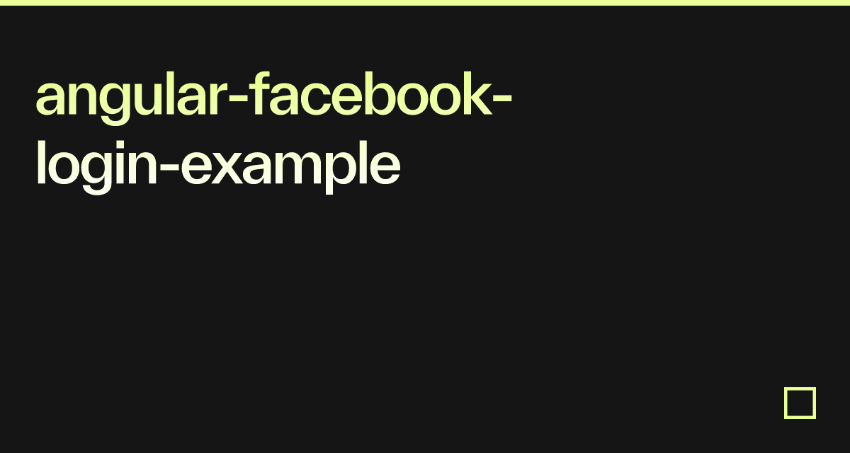 angular-facebook-login-example - Codesandbox