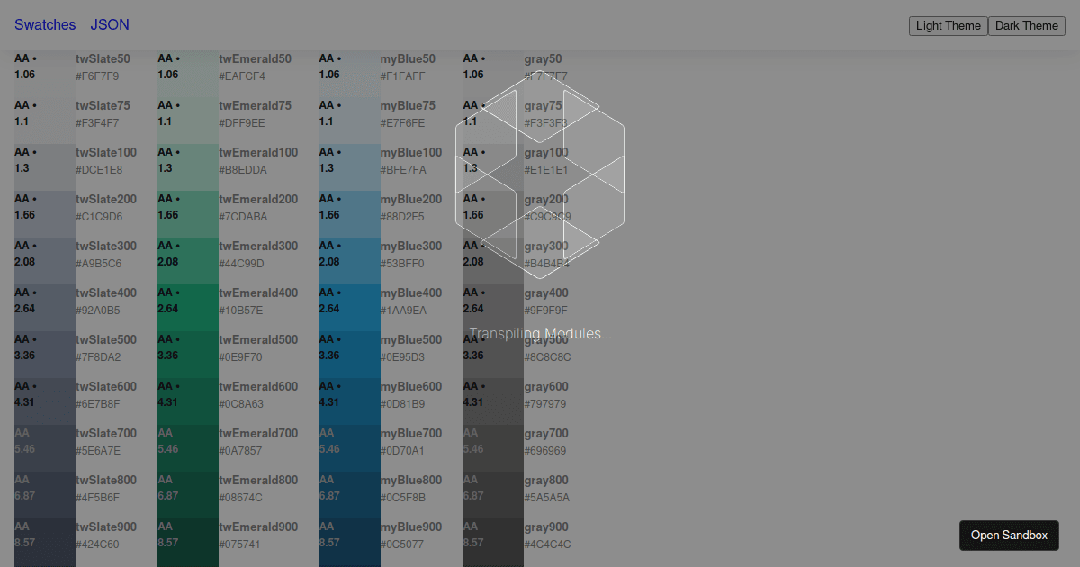 shpt-colors (forked) - Codesandbox