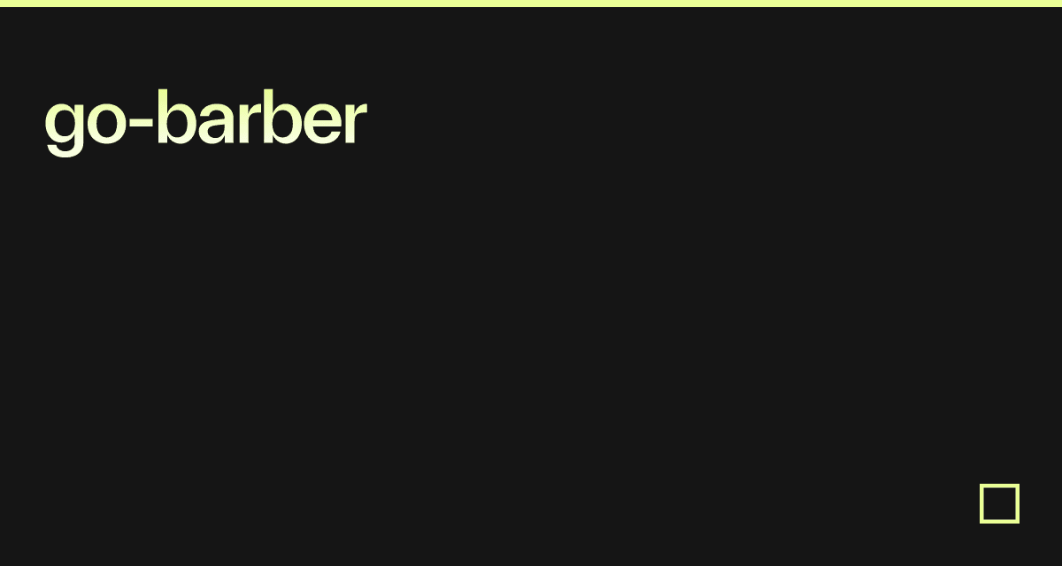 go-barber - Codesandbox