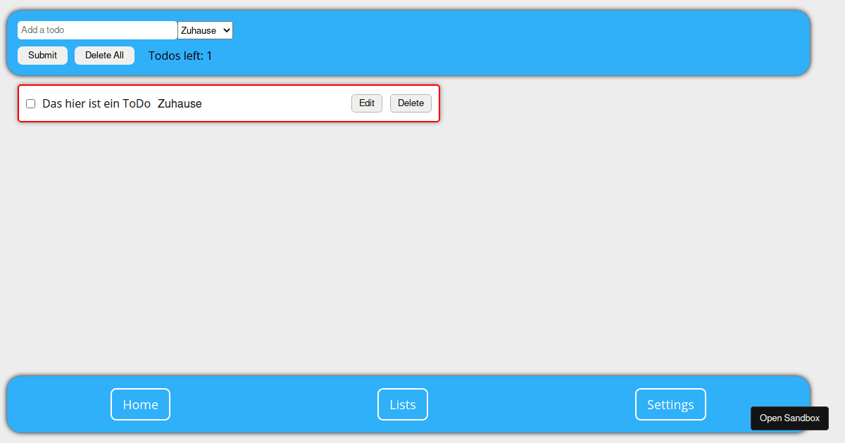 ToDo App Mikail (forked) - Codesandbox