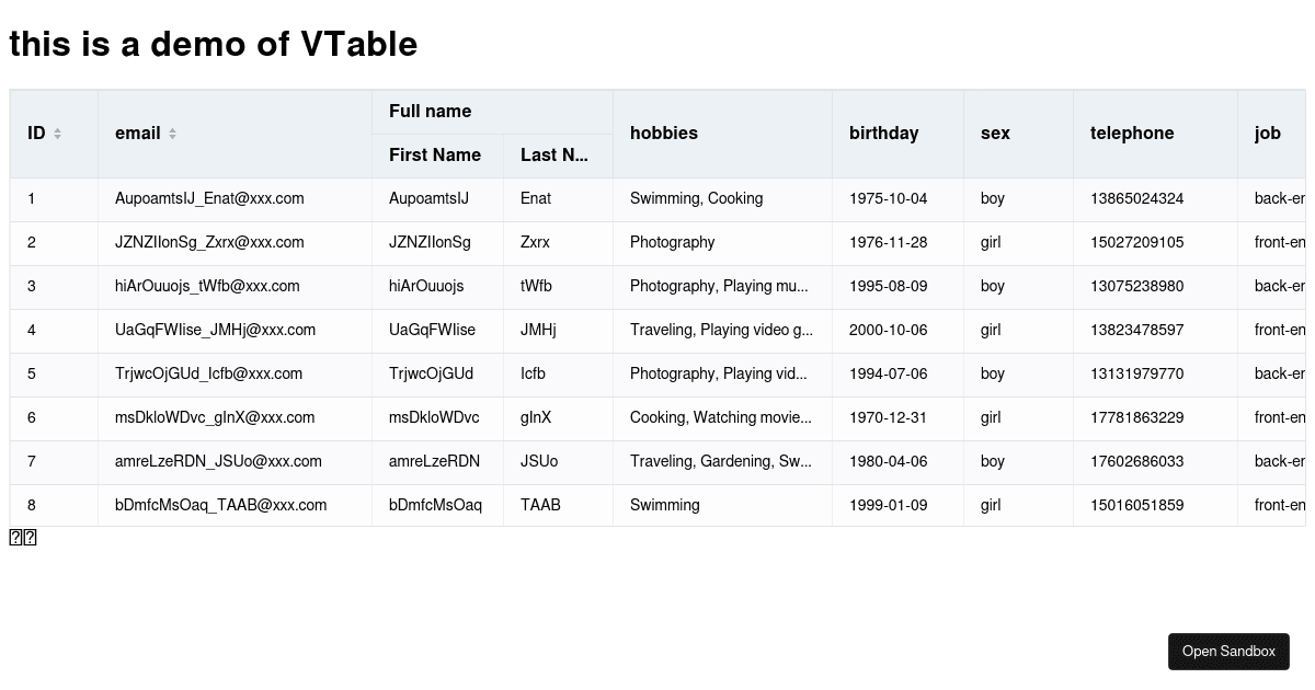 viscator-vtable-vue-demo (forked) - Codesandbox