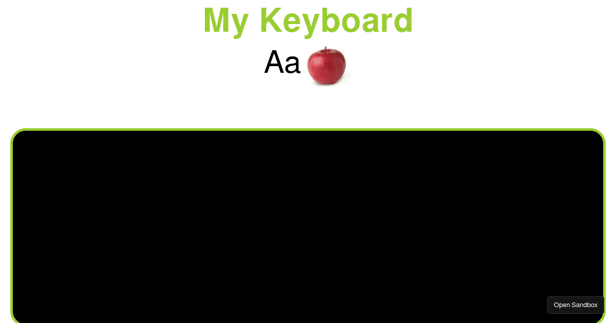 Keyboard - Codesandbox