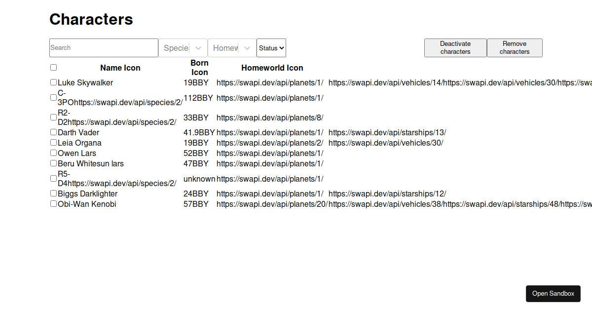 star-wars-api - Codesandbox