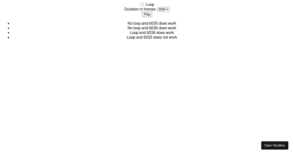 Remotion Audio Loop Issue Codesandbox