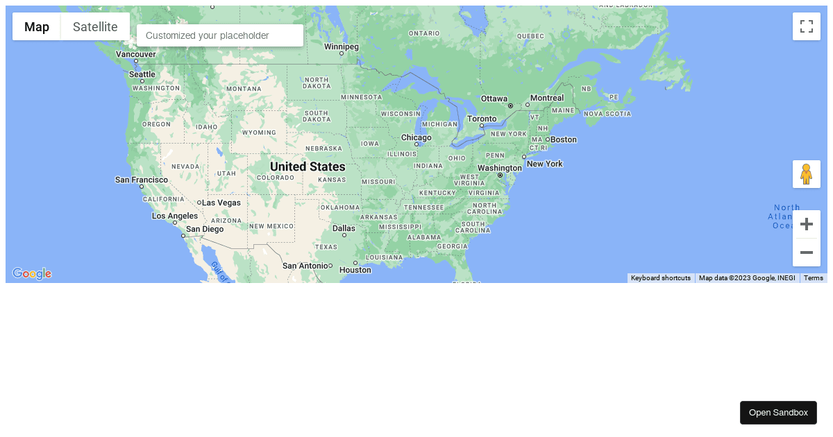 Drag Marker use react-google-maps (forked) - Codesandbox