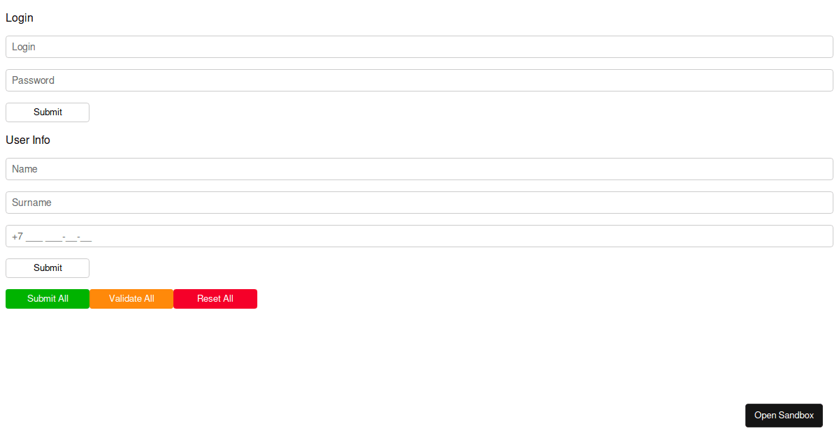 form-example-korus-ui (forked) - Codesandbox