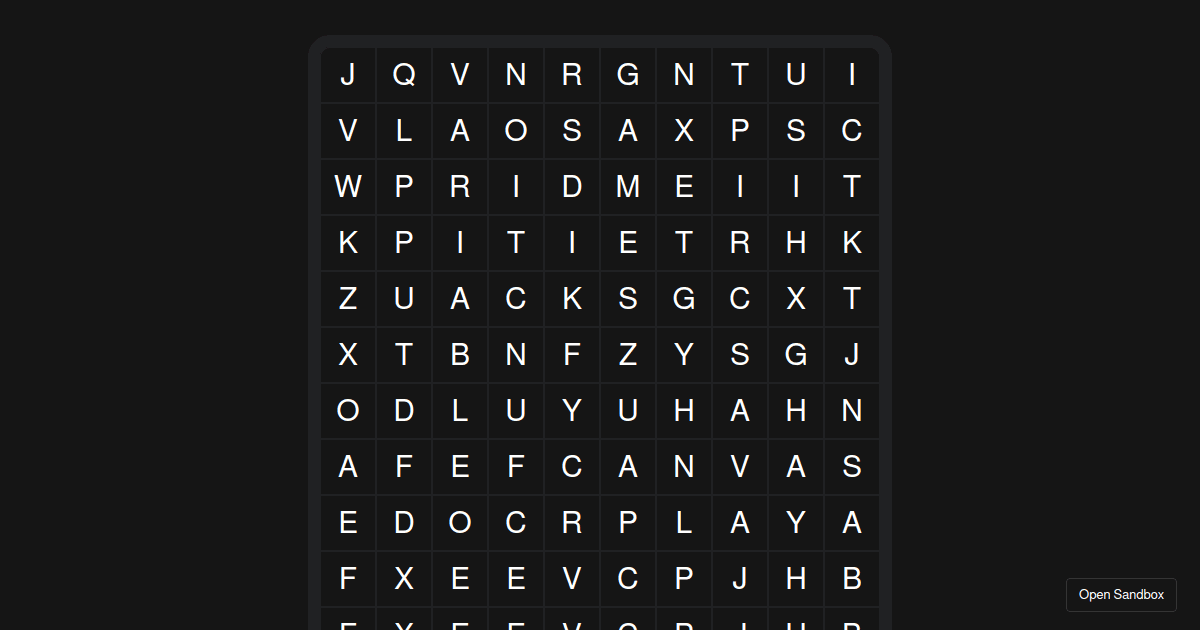 spell tower - Codesandbox