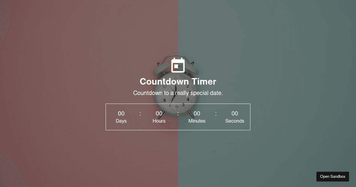 countdowntimer - Codesandbox