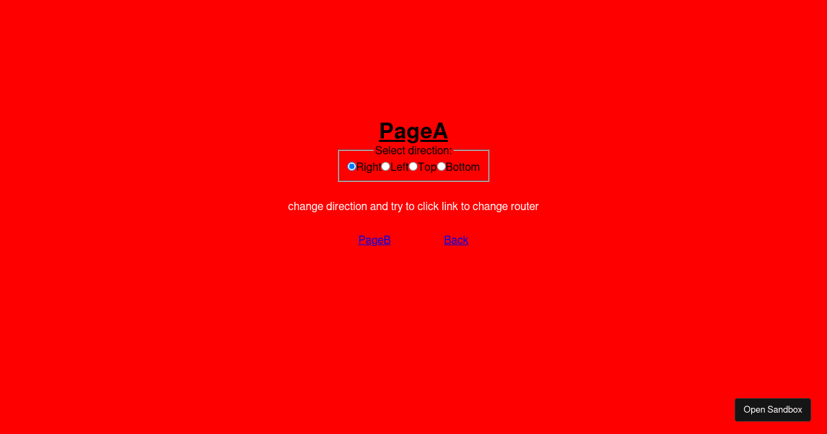 react-router6 router animation - Codesandbox