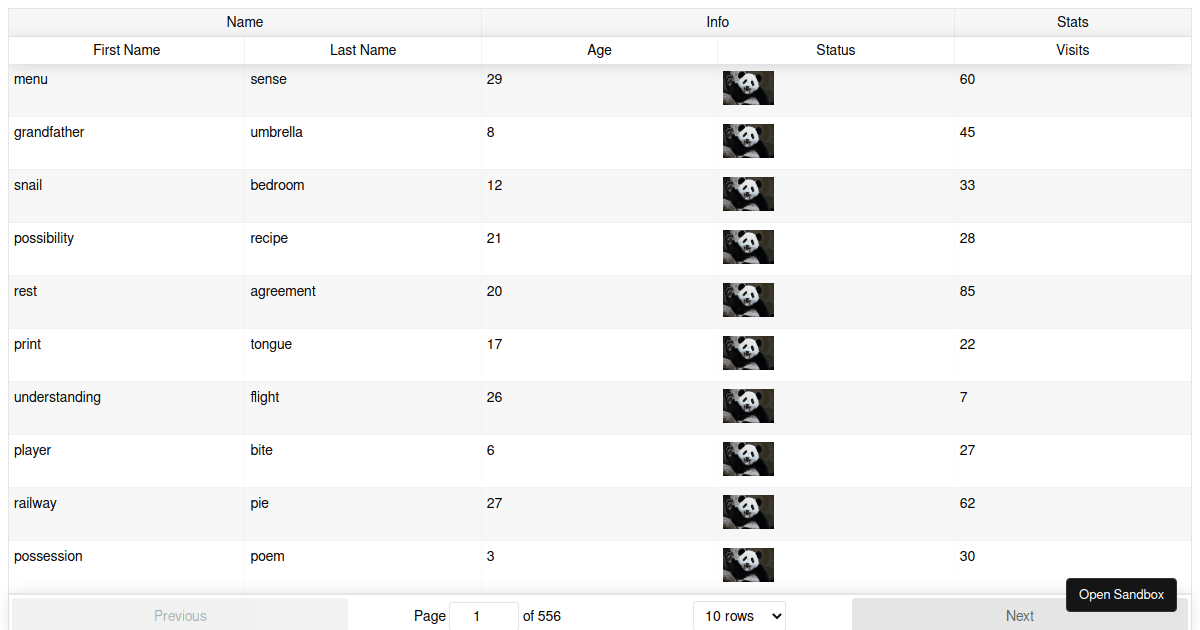 React-Table - Simple Table (forked) - Codesandbox React-Table - Simple Table (forked) - Codesandbox