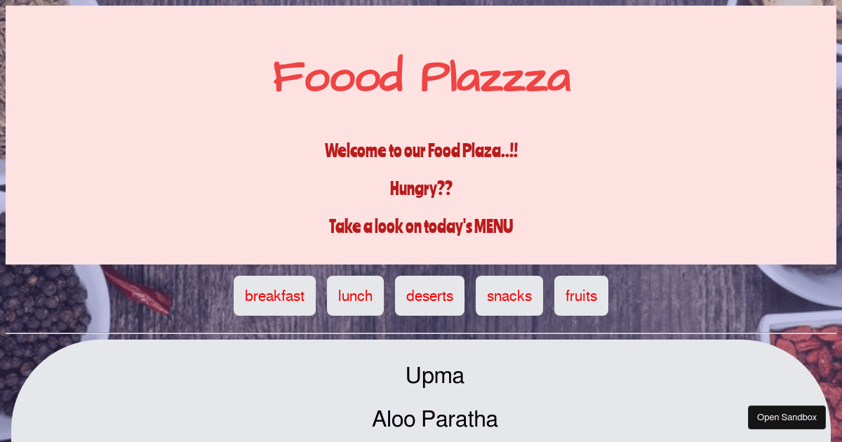 food-plaza - Codesandbox