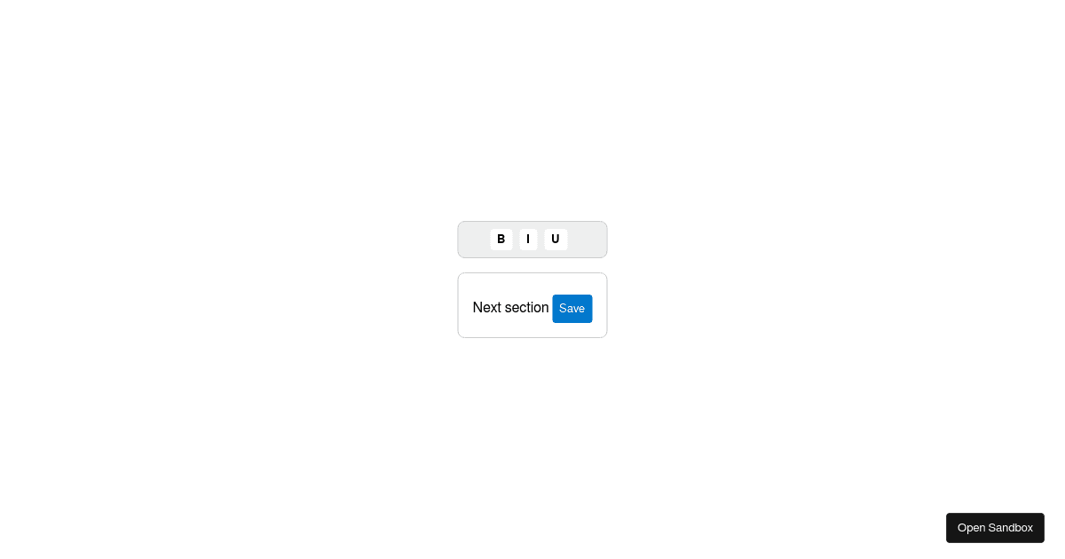 toolbar - Codesandbox
