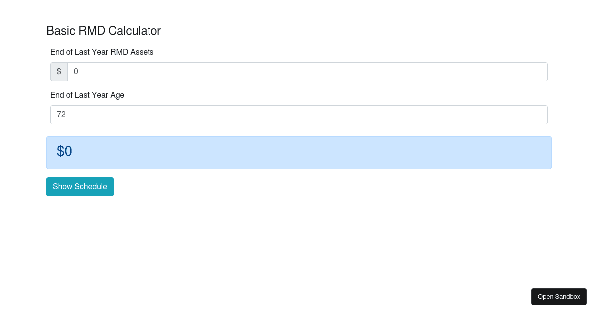 rmd-calculator - Codesandbox