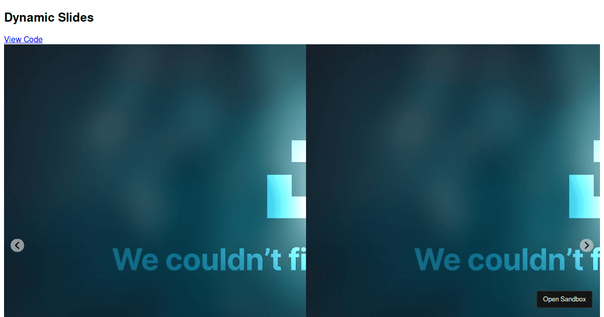 splidejs - Codesandbox