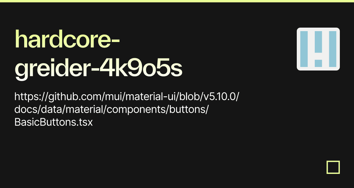 hardcore-greider-4k9o5s - Codesandbox