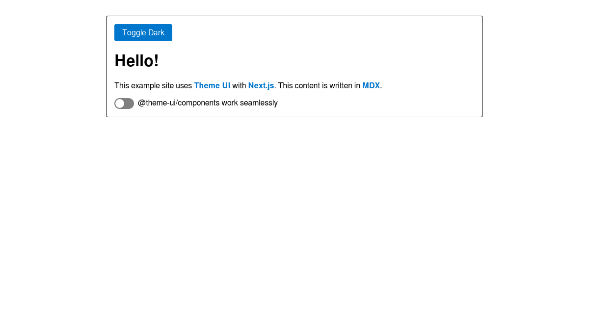 Next Theme Ui Example Codesandbox